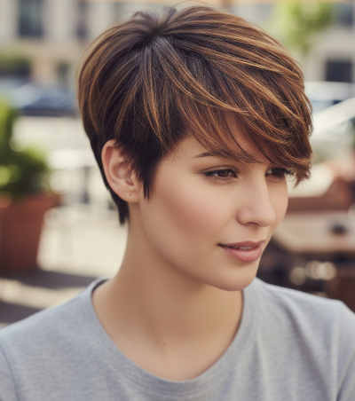 Pixie haircut short women's hair cut at Newcastle hairdressers Nicholas ...